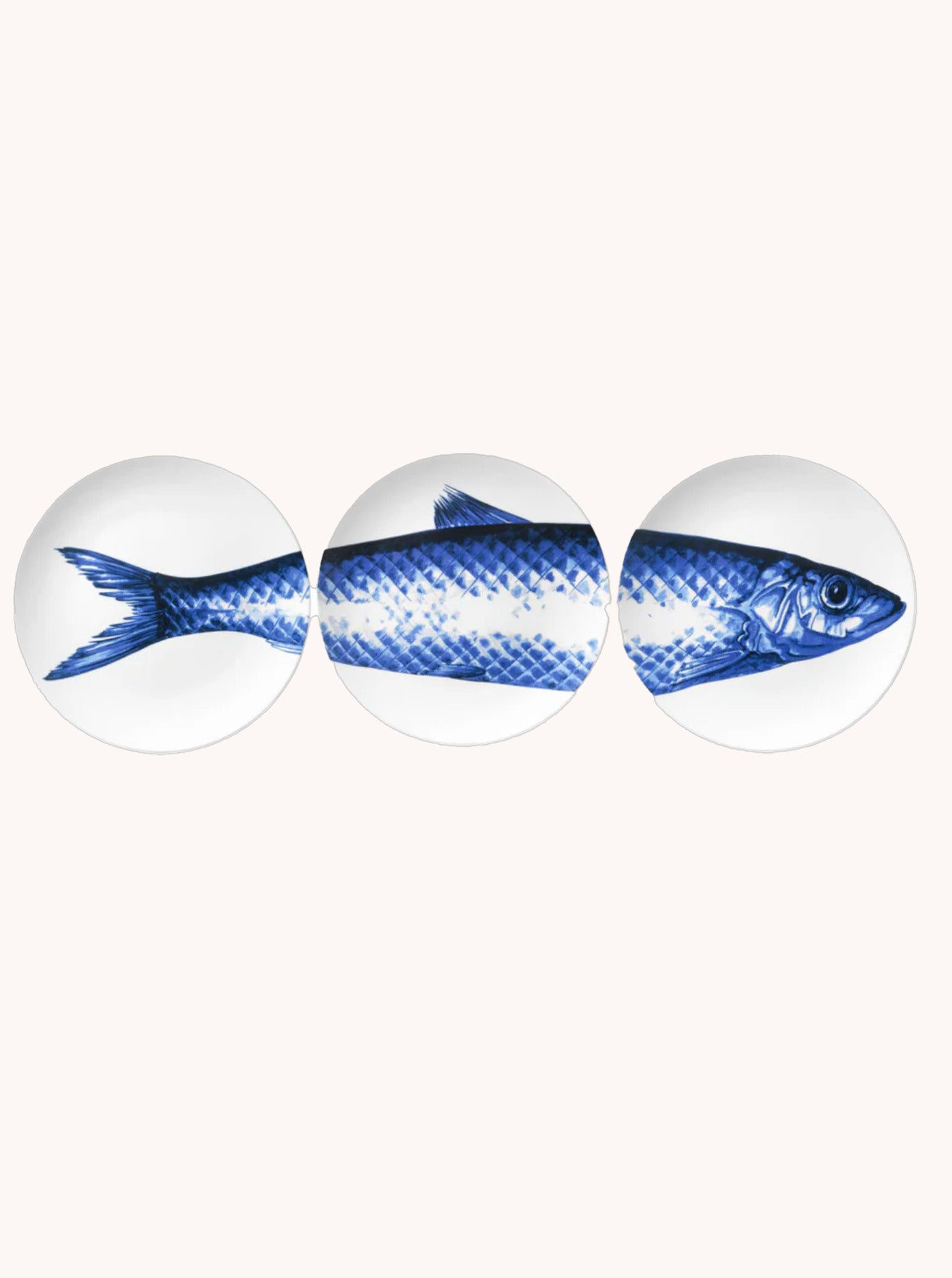Plates Delft blue (3pcs) – A fish named Fred